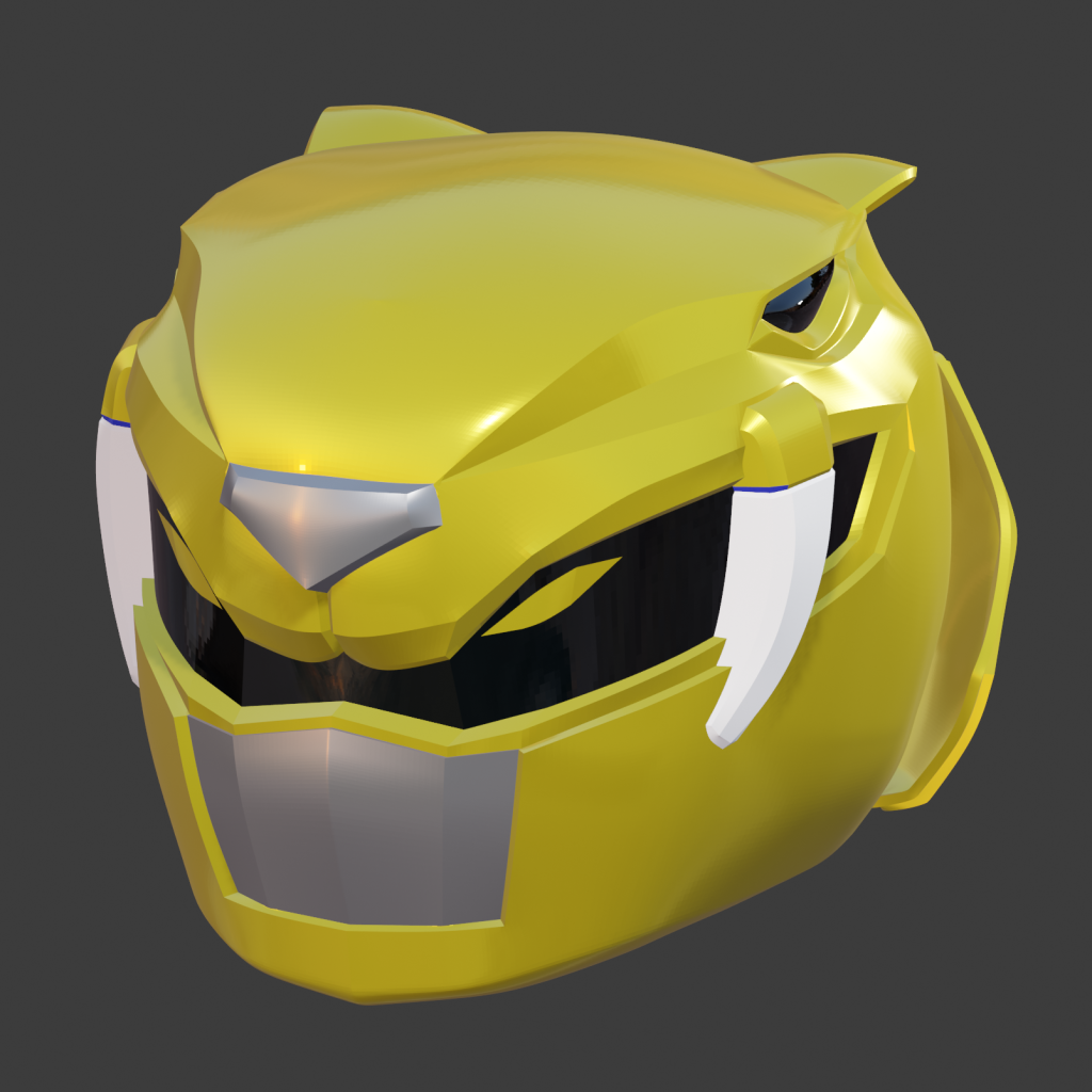 Power Ranger Ninja TURTLES Yellow Mickey Helmet 3D STL - JTOKUCOSTUME