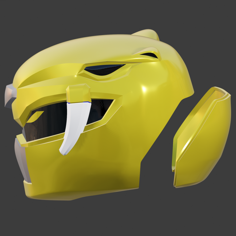 Power Ranger Ninja TURTLES Yellow Mickey Helmet 3D STL - JTOKUCOSTUME