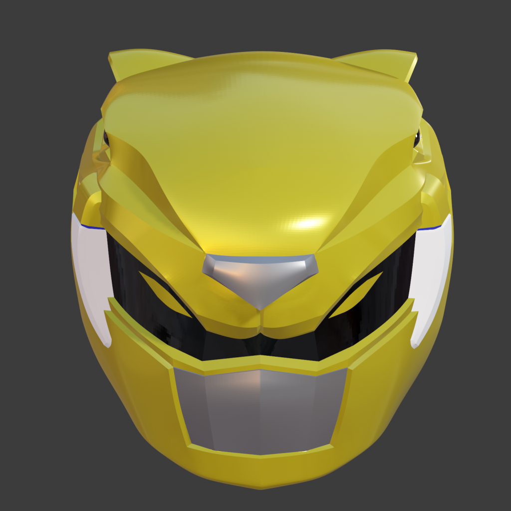 Power Ranger Ninja TURTLES Yellow Mickey Helmet 3D STL - JTOKUCOSTUME