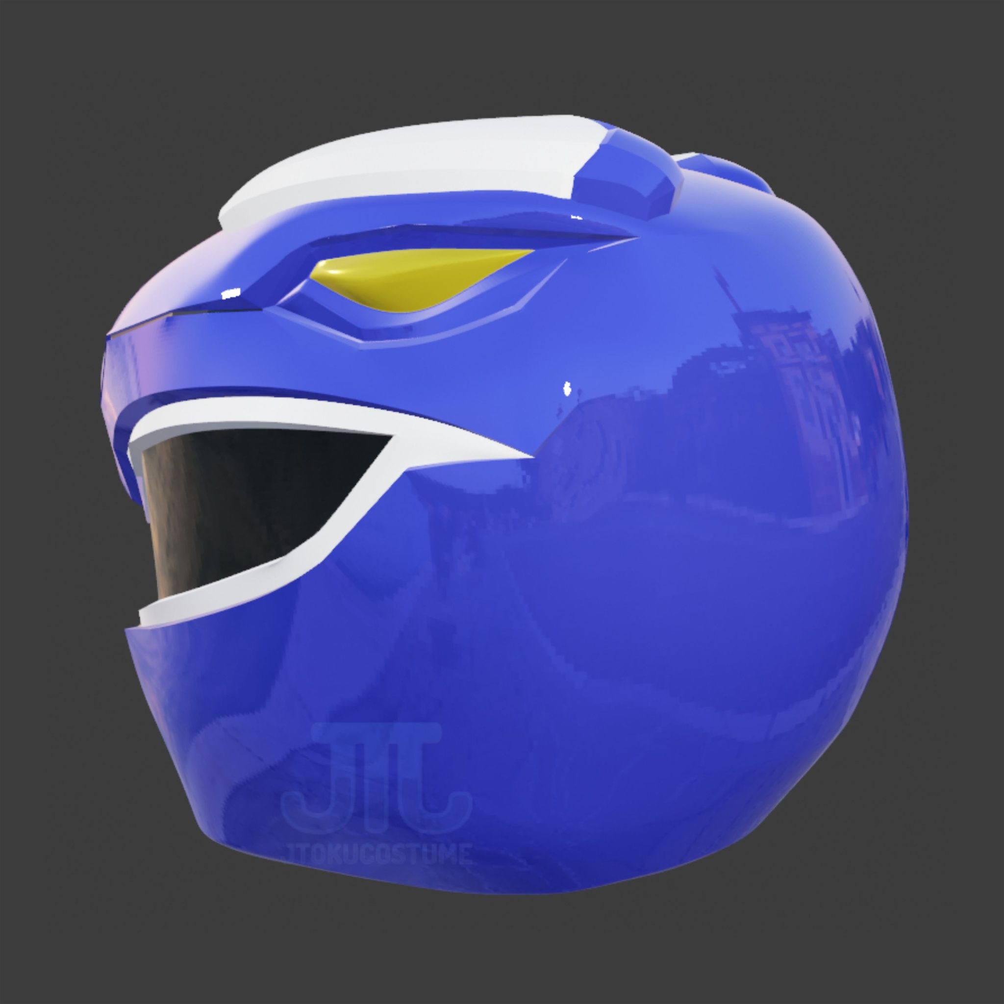 Power Ranger Ninja TURTLES Blue Leo Helmet 3D STL - JTOKUCOSTUME