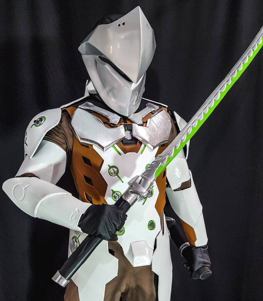 Genji Overwatch Costume with Dragonblade Sword | Custom Size - JTOKUCOSTUME