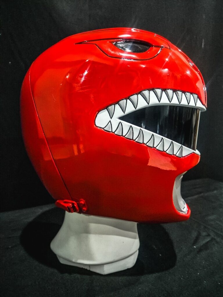 MMPR Red Ranger Helmet - JTOKUCOSTUME