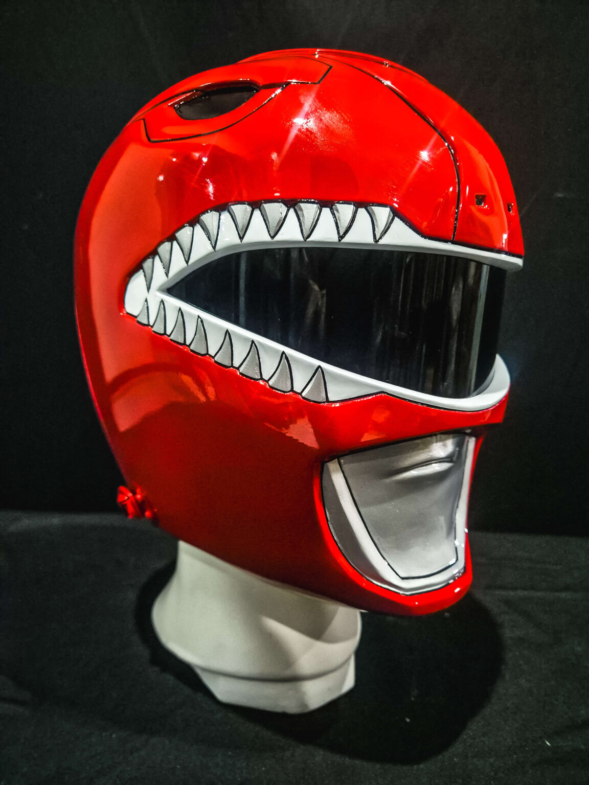 MMPR Red Ranger Helmet - JTOKUCOSTUME