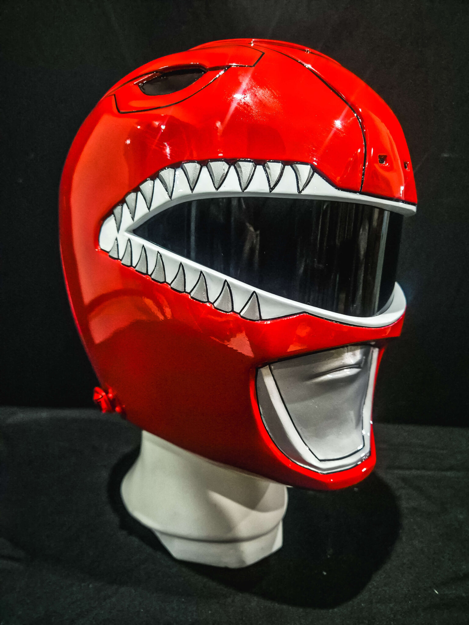 MMPR Red Ranger Helmet - JTOKUCOSTUME