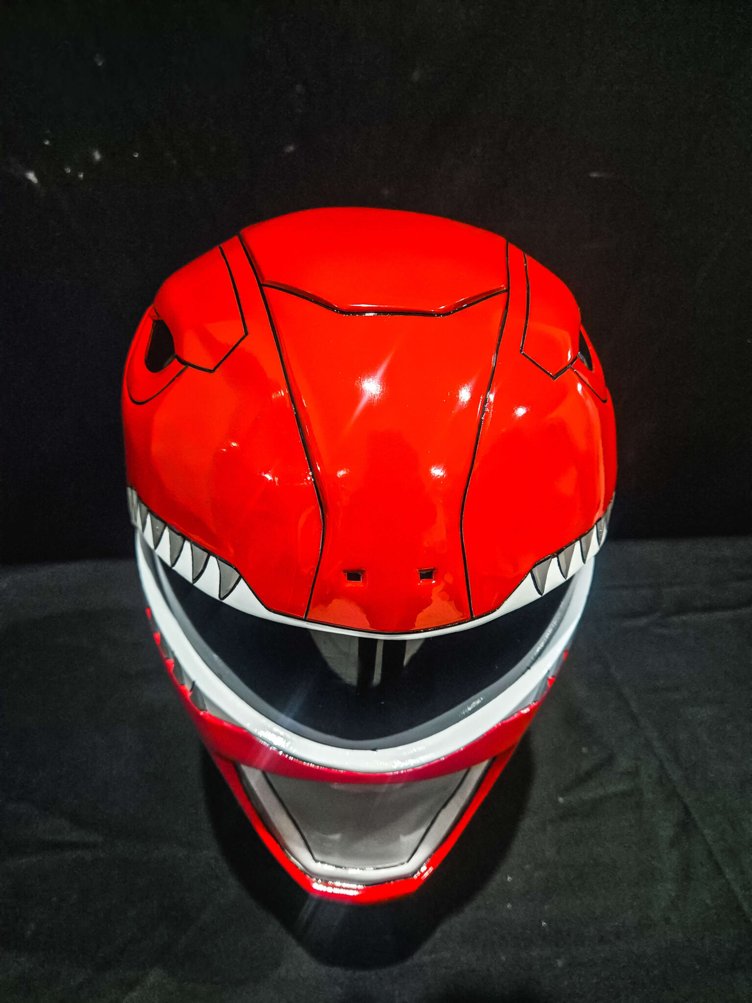 MMPR Red Ranger Helmet - JTOKUCOSTUME