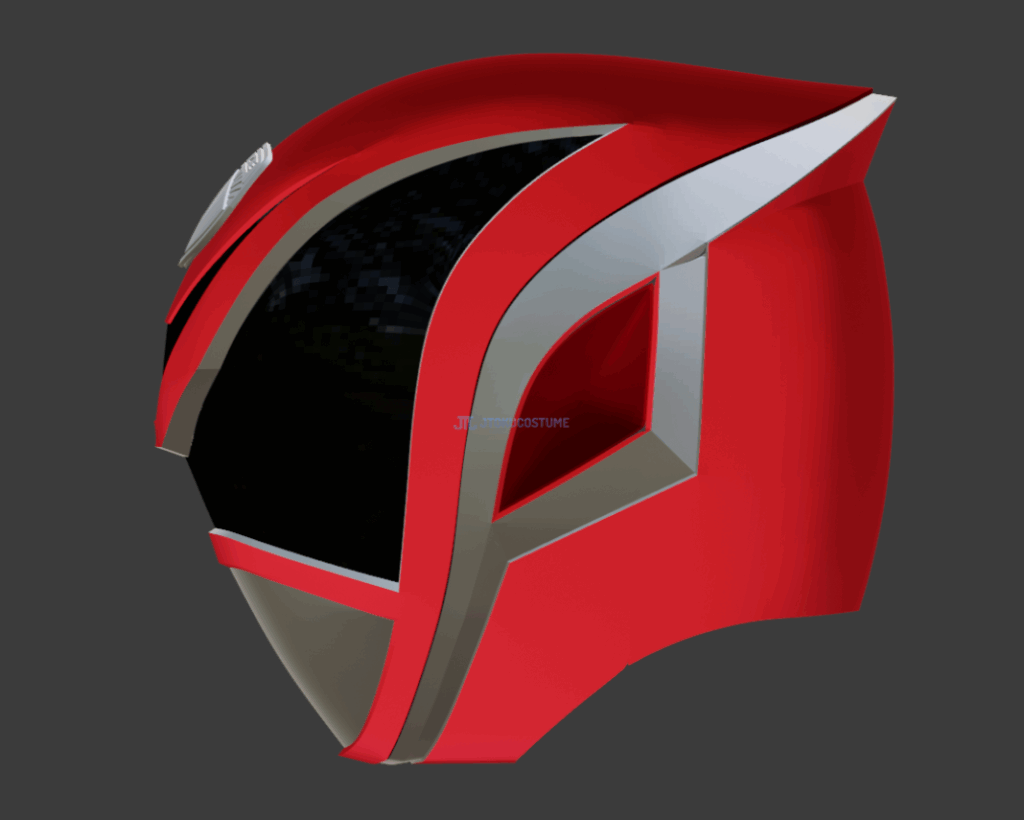 SPD RED Ranger Helmet 3D STL - JTOKUCOSTUME
