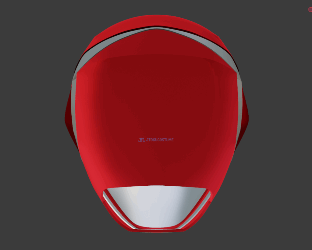 SPD RED Ranger Helmet 3D STL - JTOKUCOSTUME