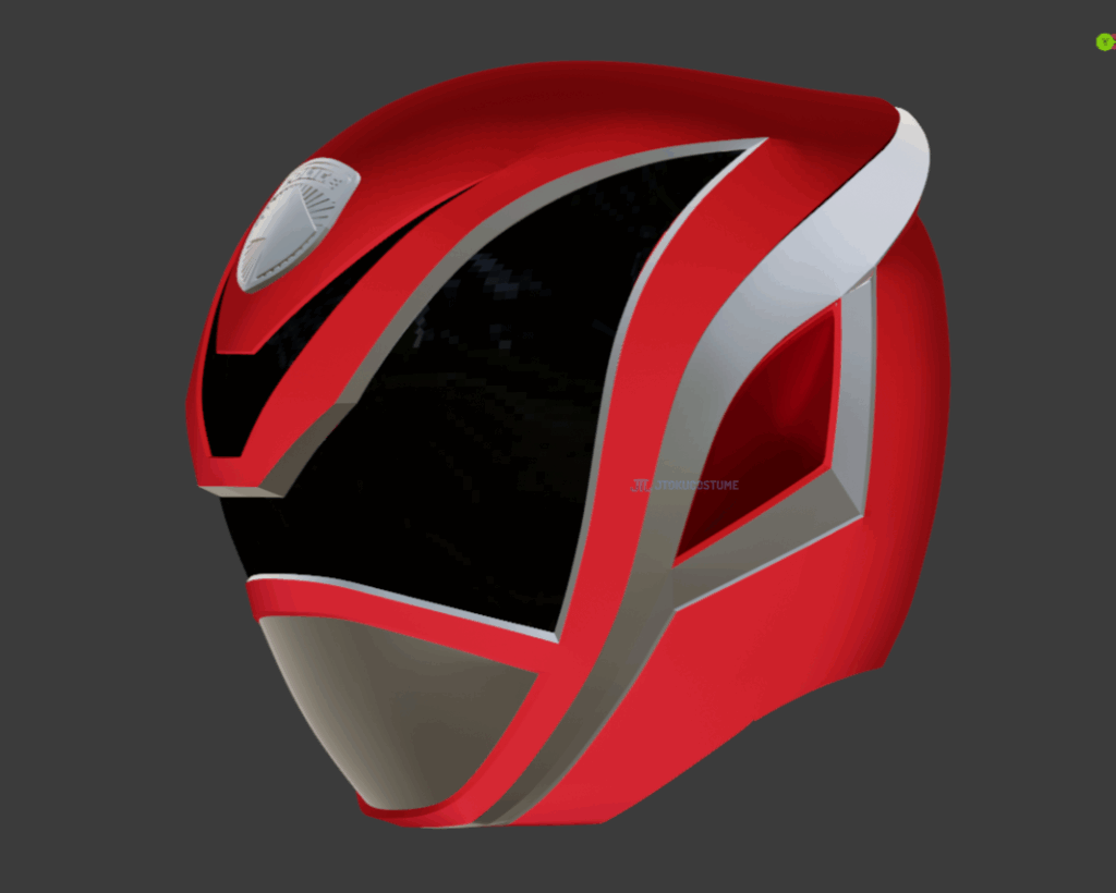 SPD RED Ranger Helmet 3D STL - JTOKUCOSTUME