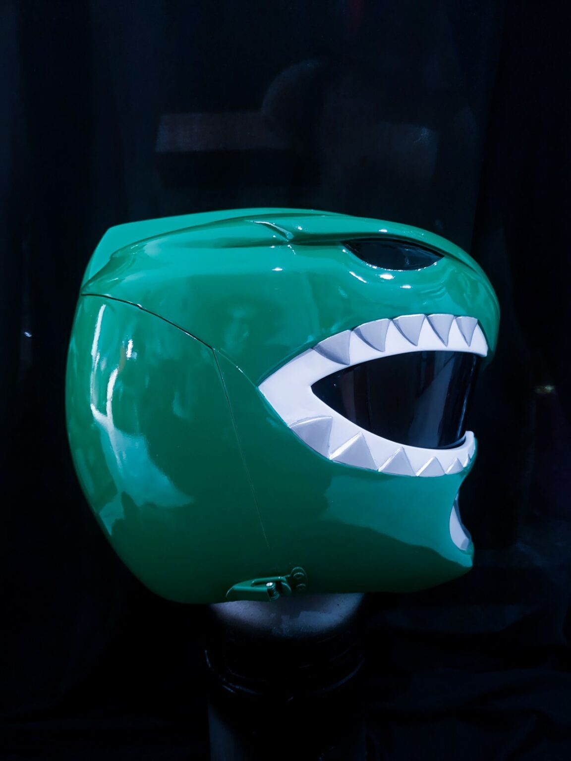 MMPR Green Ranger Helmet - JTOKUCOSTUME