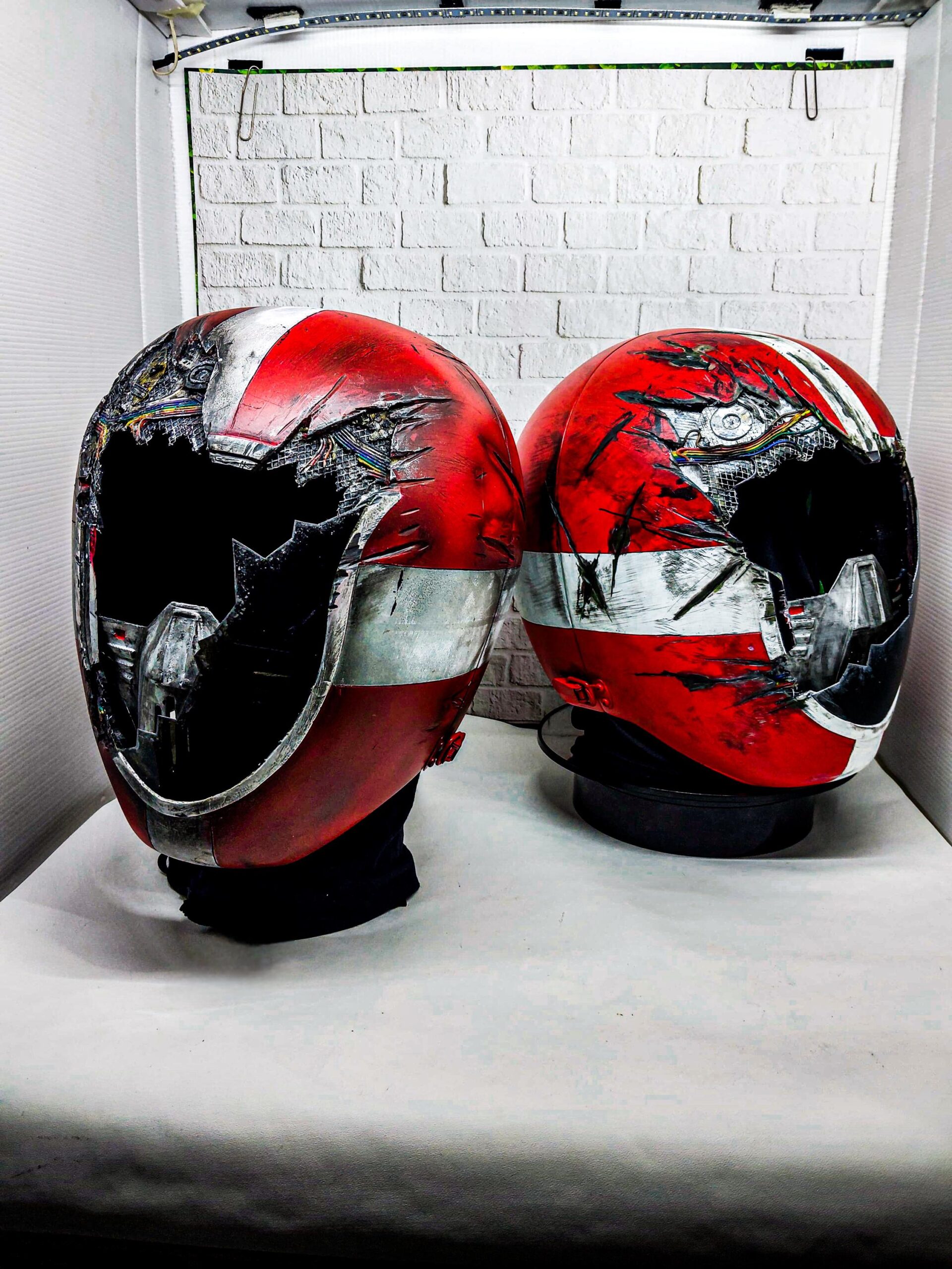 Red Lightspeed Rescue Power Ranger Helmet - JTOKUCOSTUME