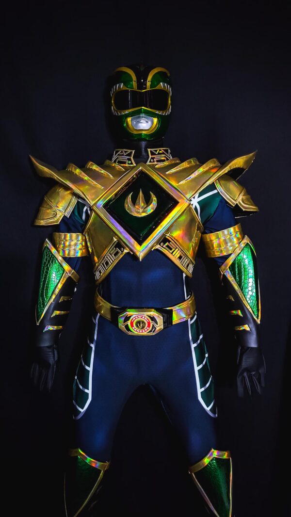 Zeo Mighty Morphin Green Ranger Costume (Custom Size & Handmade Design ...