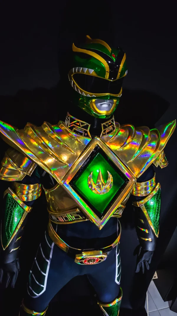 Zeo Mighty Morphin Green Ranger Costume (Custom Size & Handmade Design ...